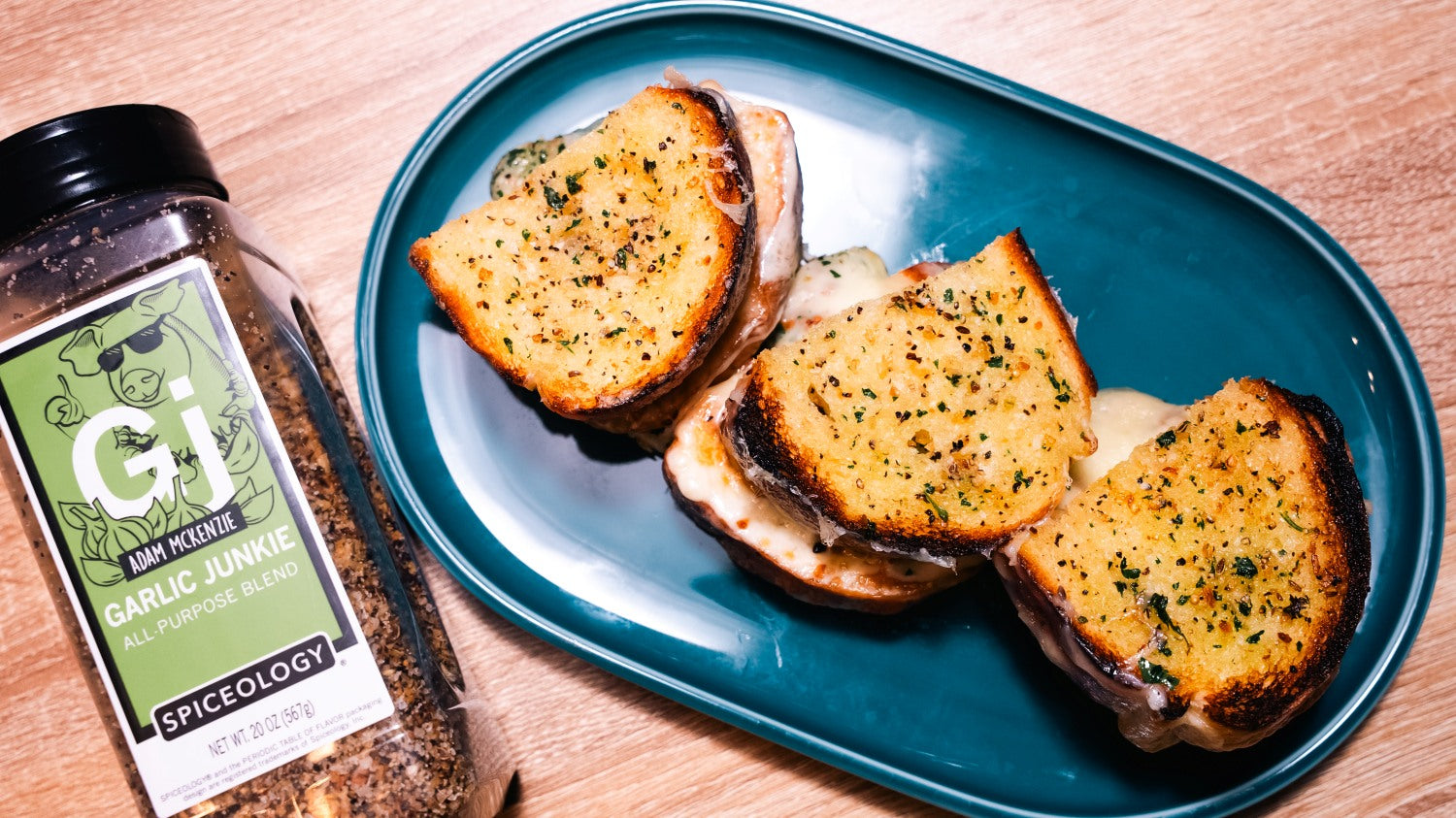 Garlic Junkie Fried Garlic Grilled Cheese – Spiceology